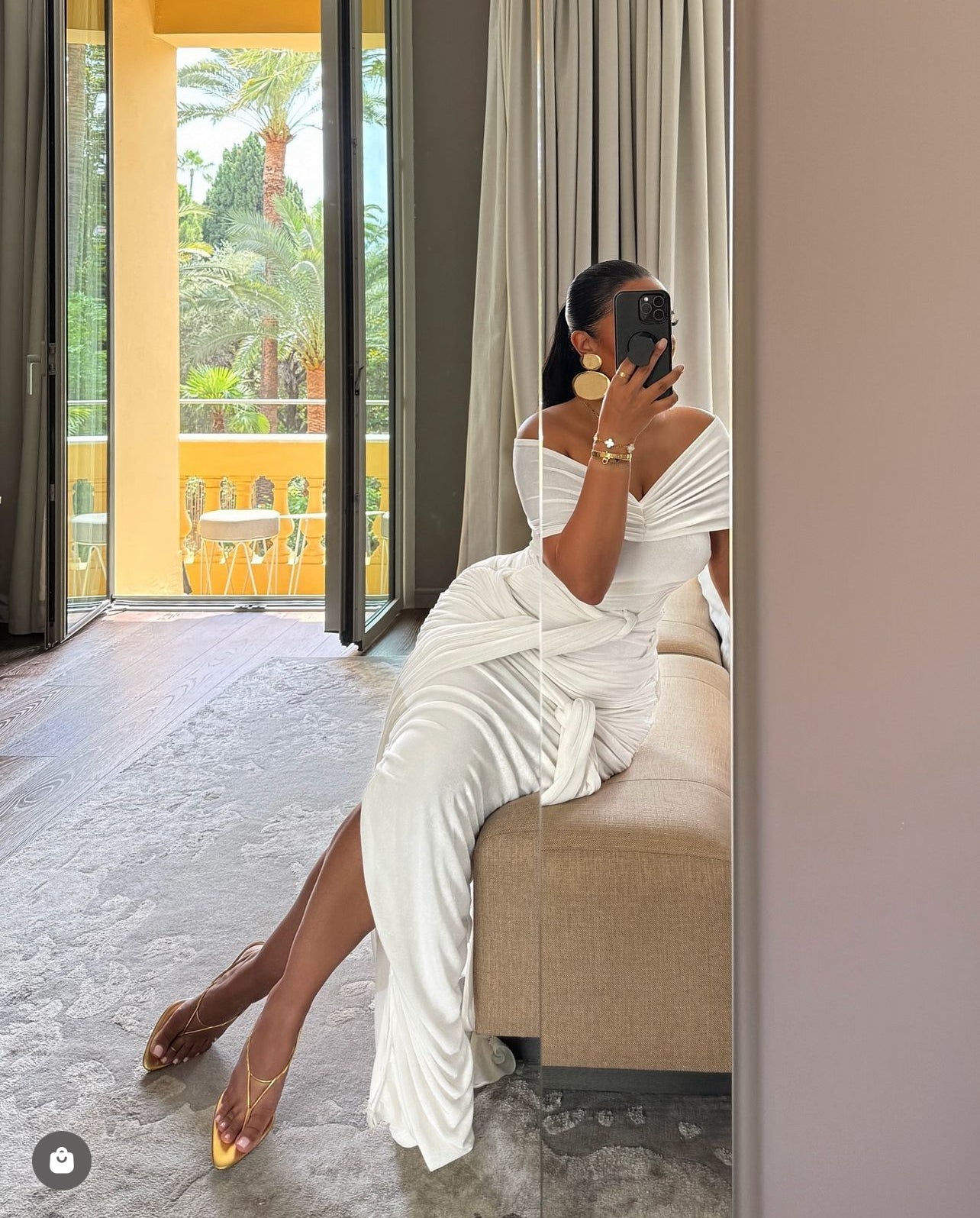 Mid Chrome Knotted 100mm Thong Sandals – Bydose